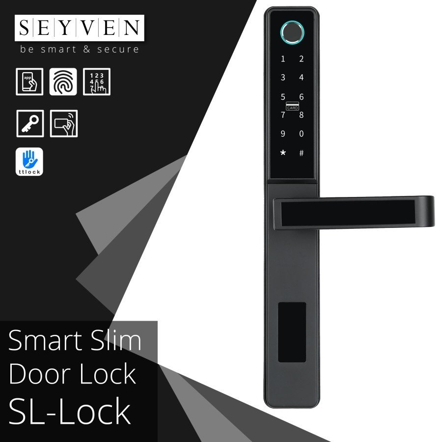 SEYVEN SMART DOOR LOCK - SLIM DOOR LOCK SL-LOCK - Listrik Klik