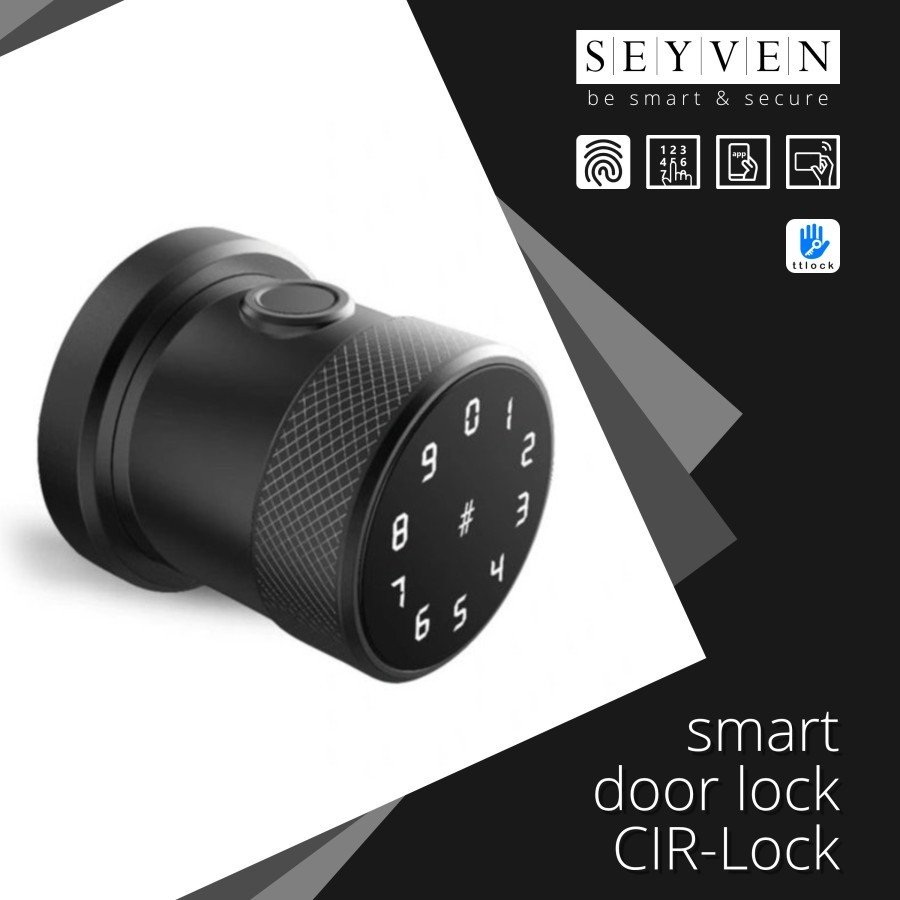 SEYVEN SMART DOOR LOCK CIR-TTLOCK - Listrik Klik
