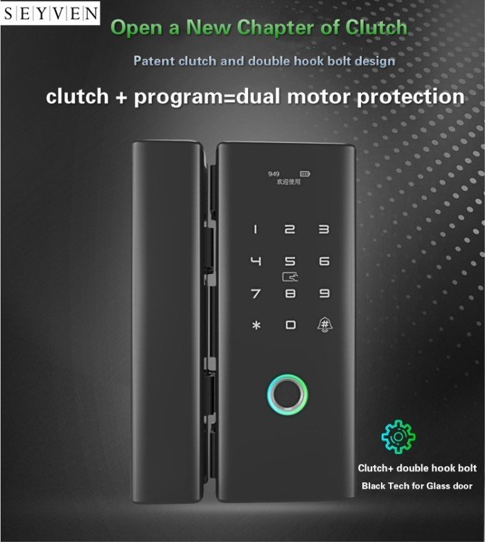 SEYVEN SMART DOOR LOCK - SLIDING DOOR GL-TUYA - Listrik Klik